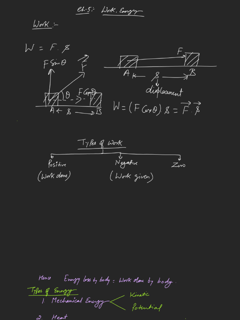 CH 5 Work Energy Power Complete | PDF