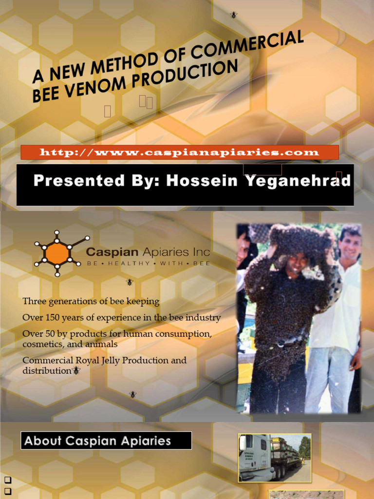 A New Method of Commercial Bee Venom Production - Hossein Yeganehrad | PDF | Honey Bee | Beehive
