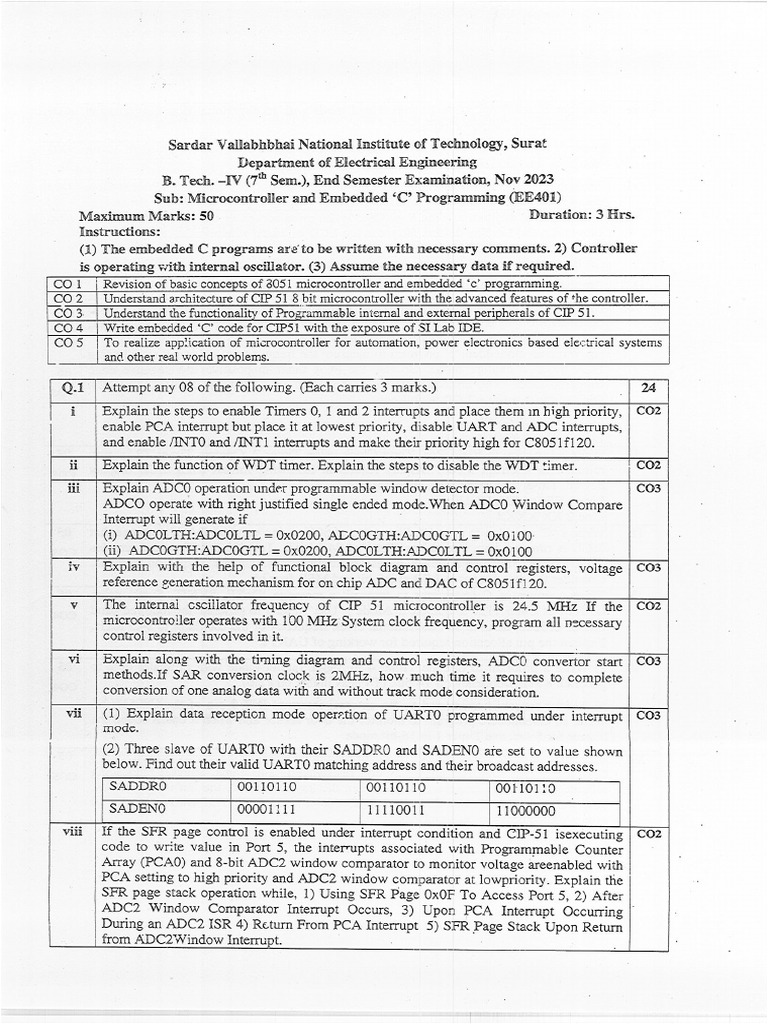 Electrical SVNIT Paper | PDF