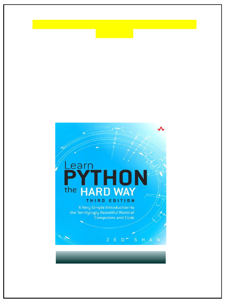 Learn Python The Hard Way 3rd Edition pdf version | PDF | Zoology