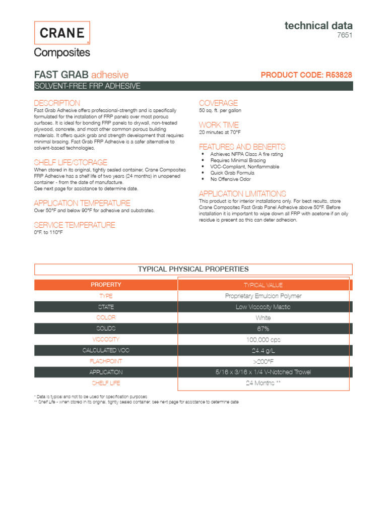 7651 | PDF | Adhesive | Building Materials