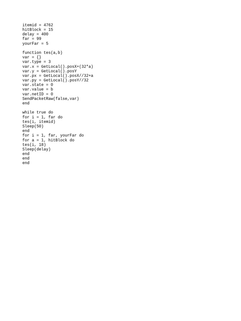 Lua Script for Item Management | PDF