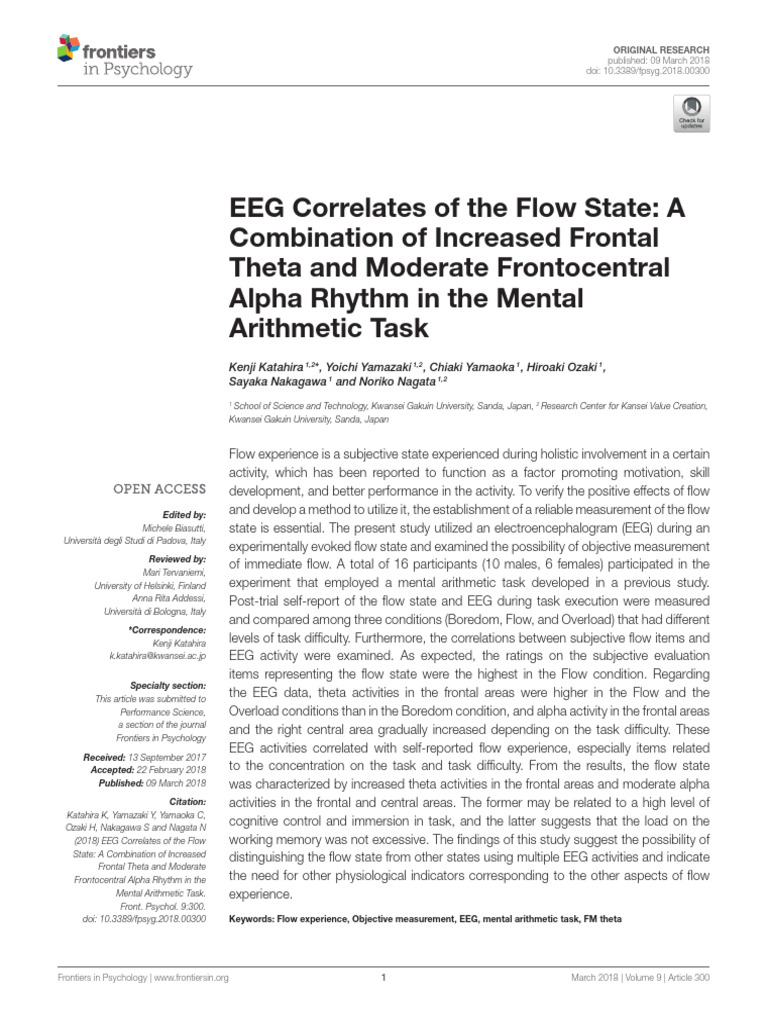 EEG Correlates of the Flow State_ a Combination of Increased Frontal ...