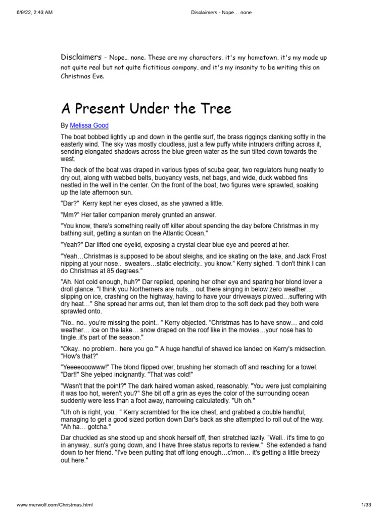 A Present Under The Tree | PDF