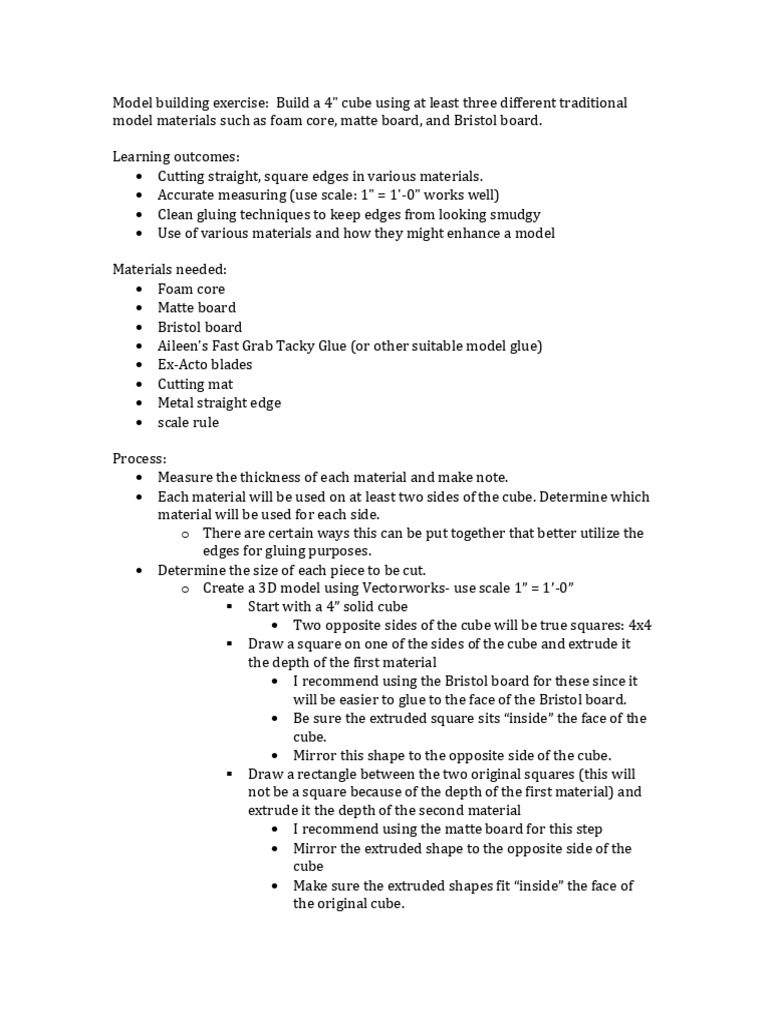 4x4 cube | PDF | Shape | Extrusion