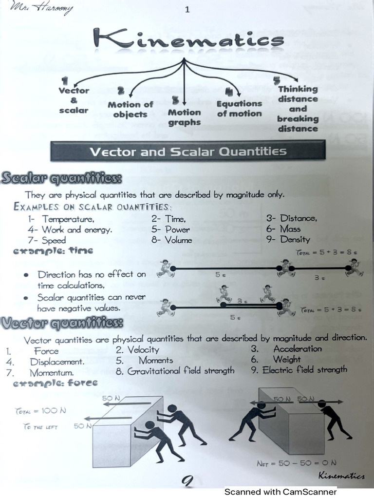 Kinematics Phy Notes | PDF