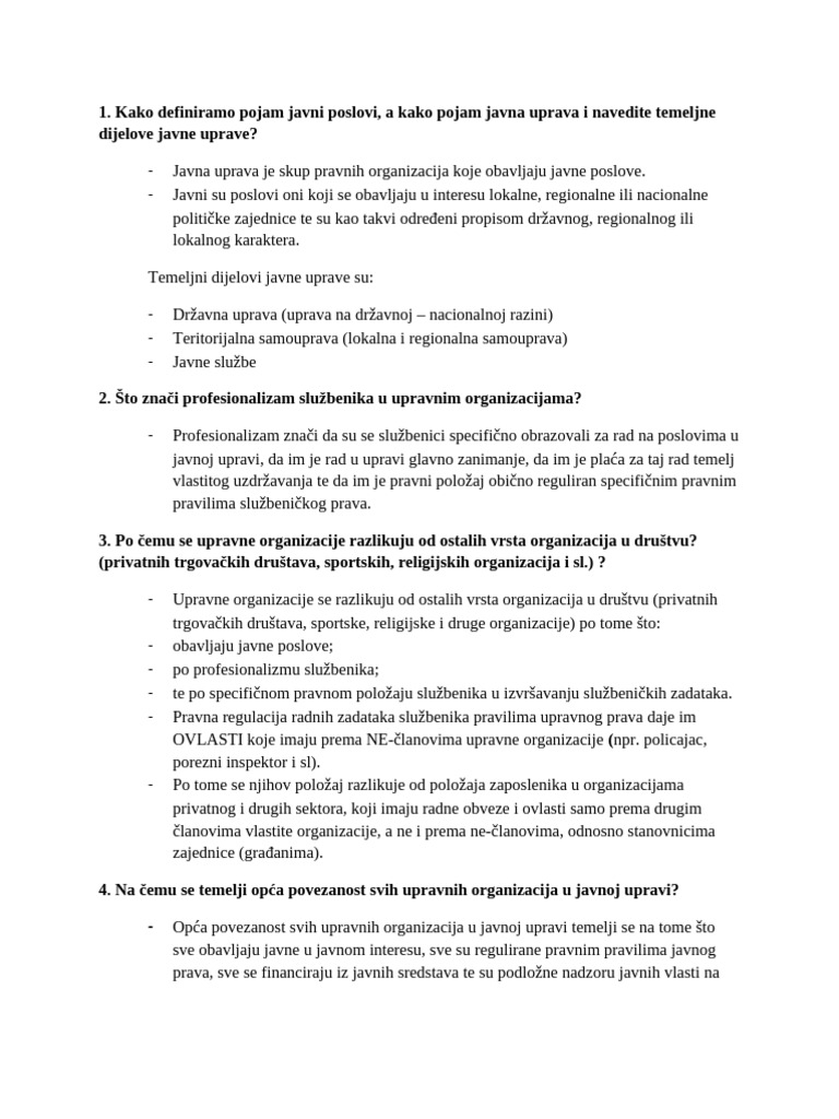 Upravna Znanost | PDF