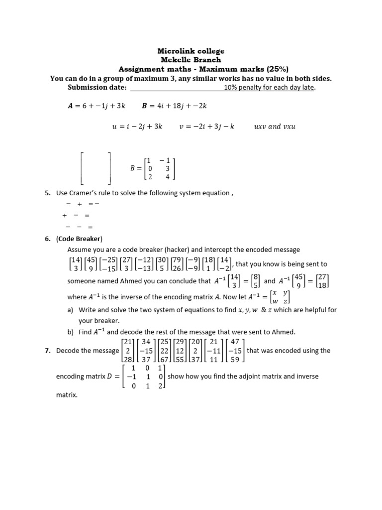 Assignment Maths (Calculus) | PDF