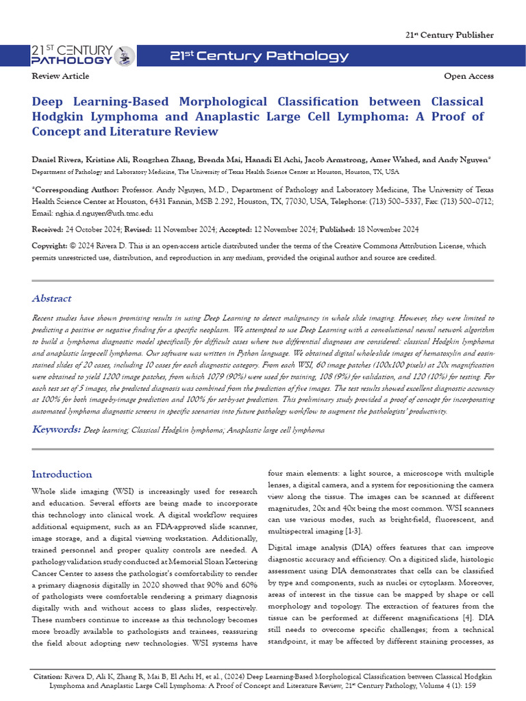 Deep Learningbased Morphological Classification Between Classical ...