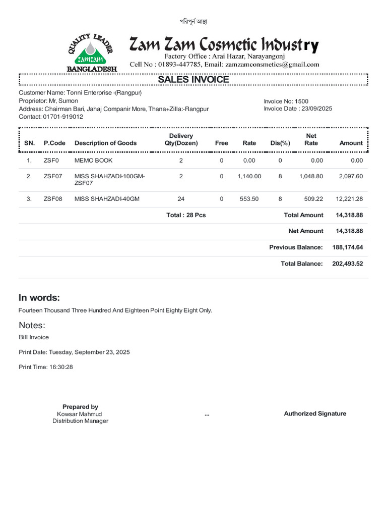 15 - Tonni Enterprise - (Rangpur) | PDF