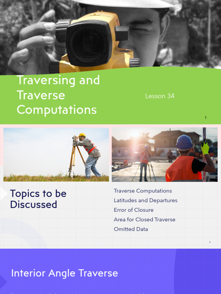 Traversing and Traverse Computations | PDF | Compass | Angle