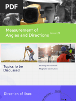 Deflection Angles in Surveying Techniques | PDF | Angle | Azimuth