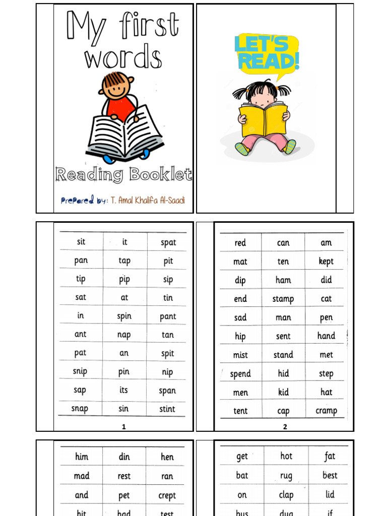 My First Words Booklet | PDF