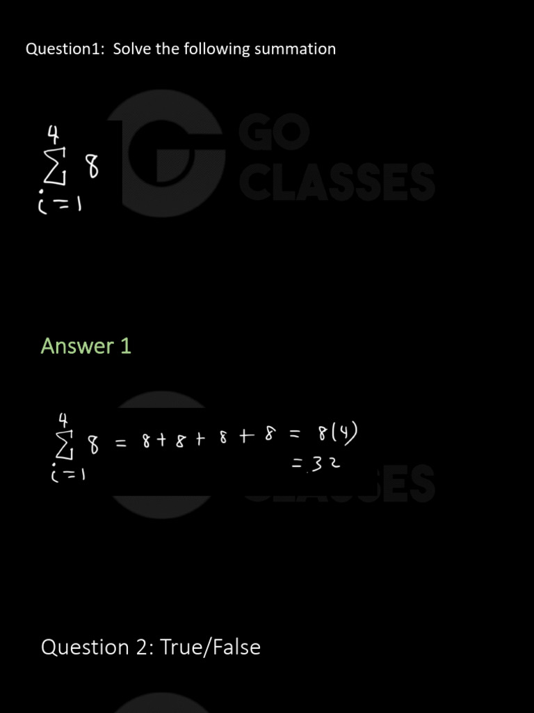 003 - Homework 1 - Fundamental Course - Summation | PDF