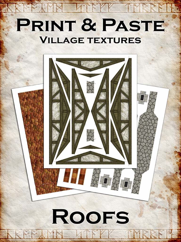 Print & Paste Village Textures Roofs | PDF