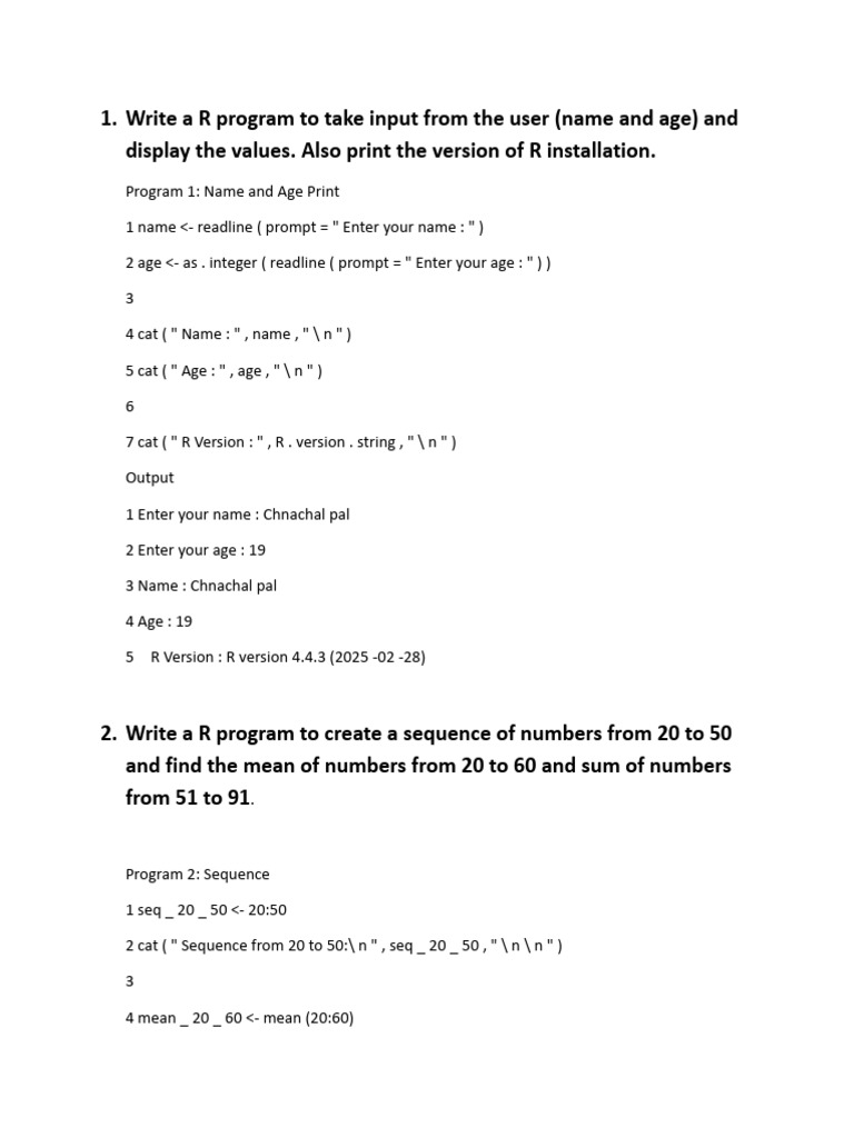 Pages From R Programing Assignment | PDF | Software | Computing