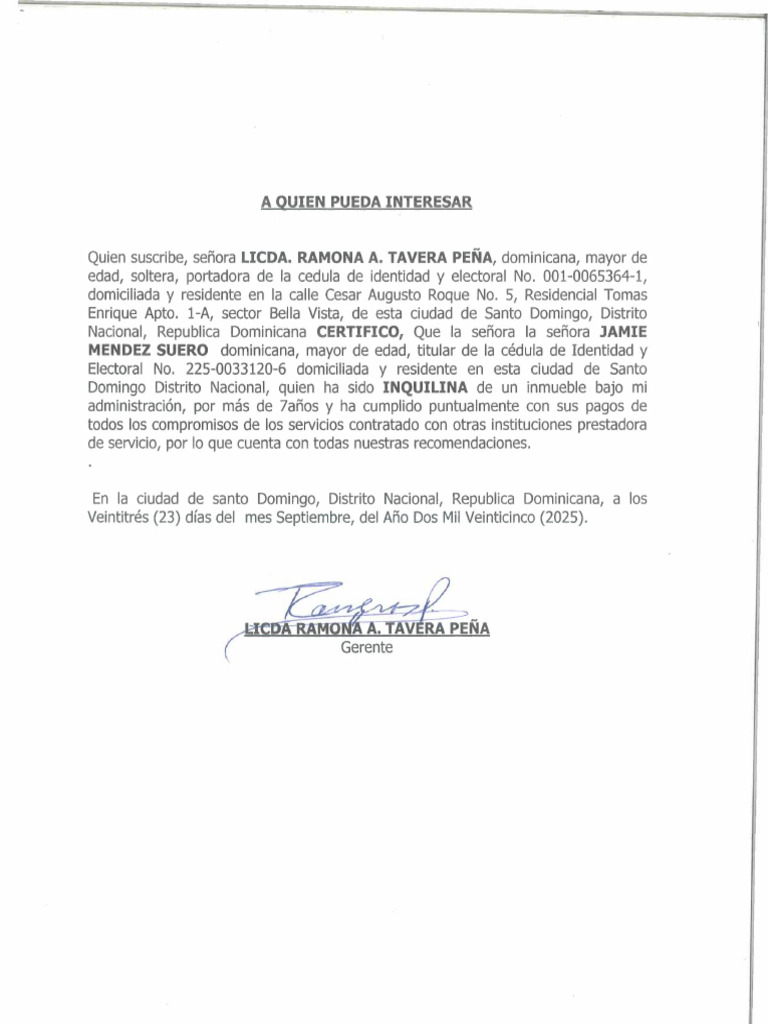 A Quien Pueda Interesar | PDF