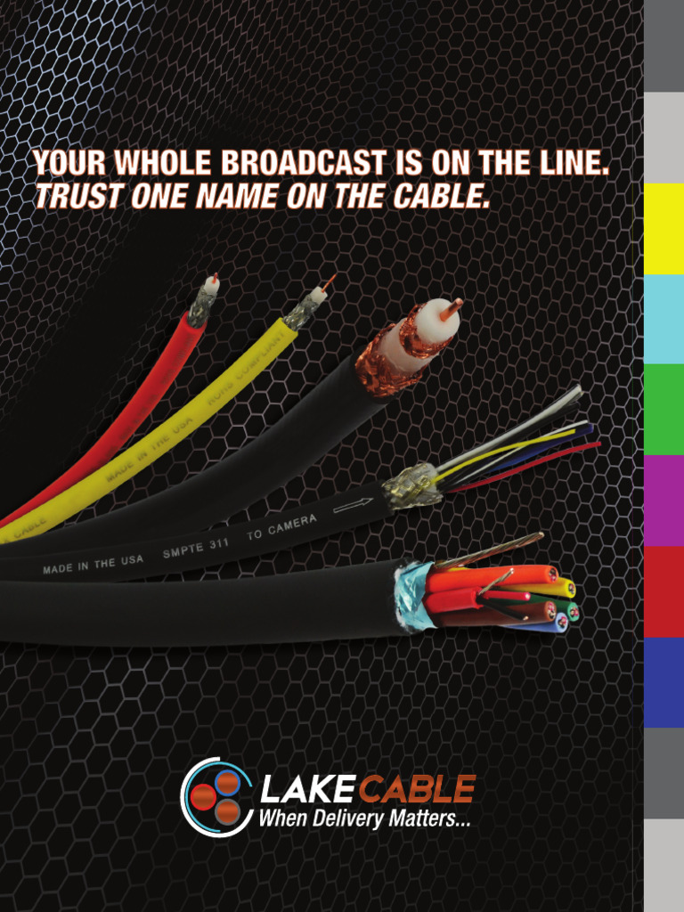 Lake Cable: Broadcast Cable Solutions | PDF | Coaxial Cable | Electronics