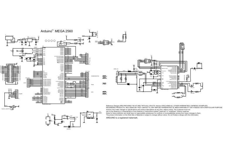 The Official Arduino MEGA 2560 Schematics Diagram, 54% OFF