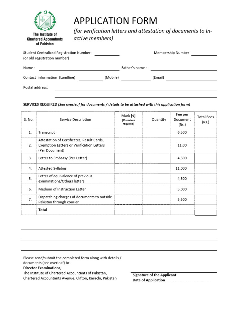 Verification Attestation Form 2019 20 | PDF | Fee