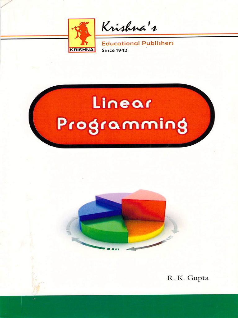 Linear Programming (R.K. Gupta) | PDF | Matrix (Mathematics) | Determinant