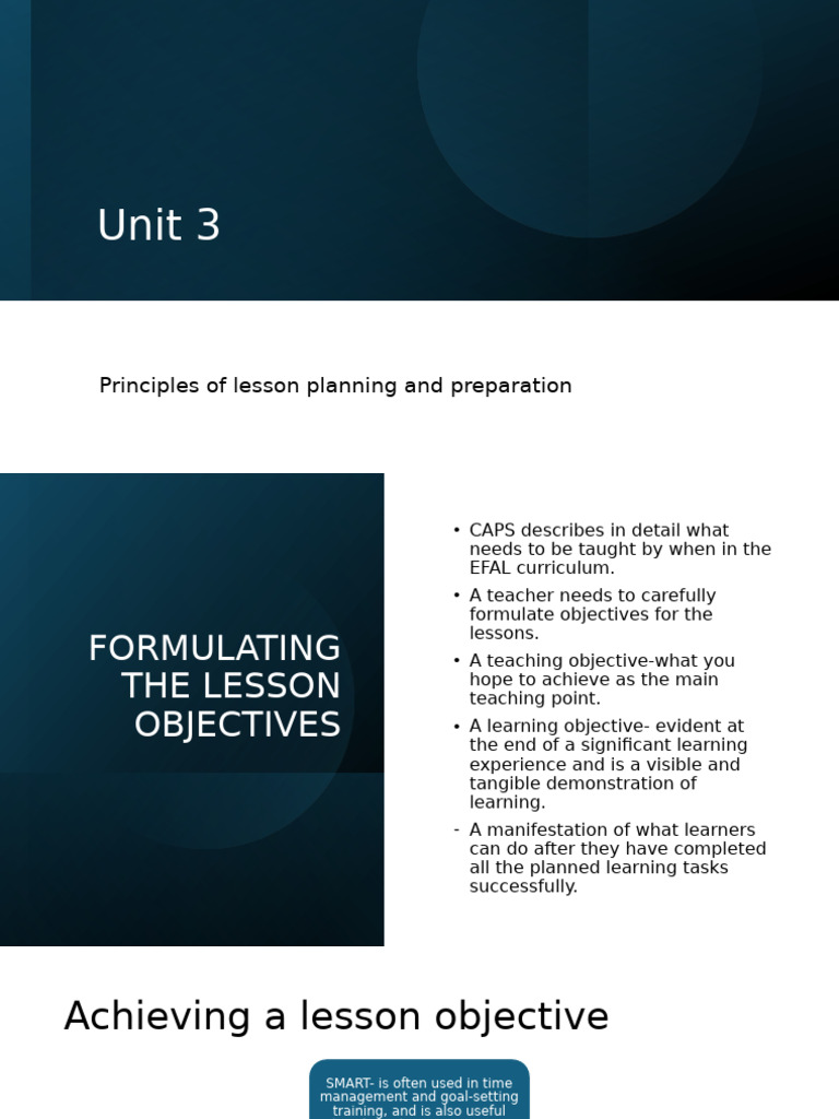 Lesson Planning Principles for EFAL | PDF | Learning | Curriculum
