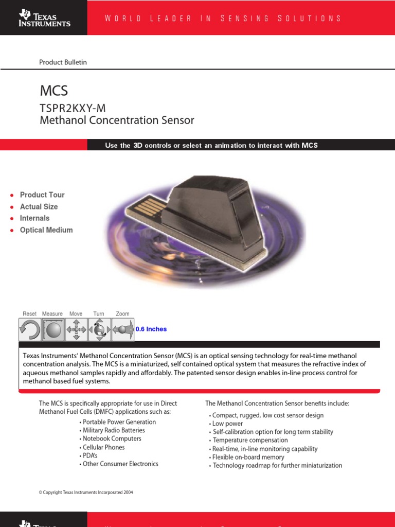 Spreeta Mcs Product Bulletin | PDF | Methanol | Chemistry