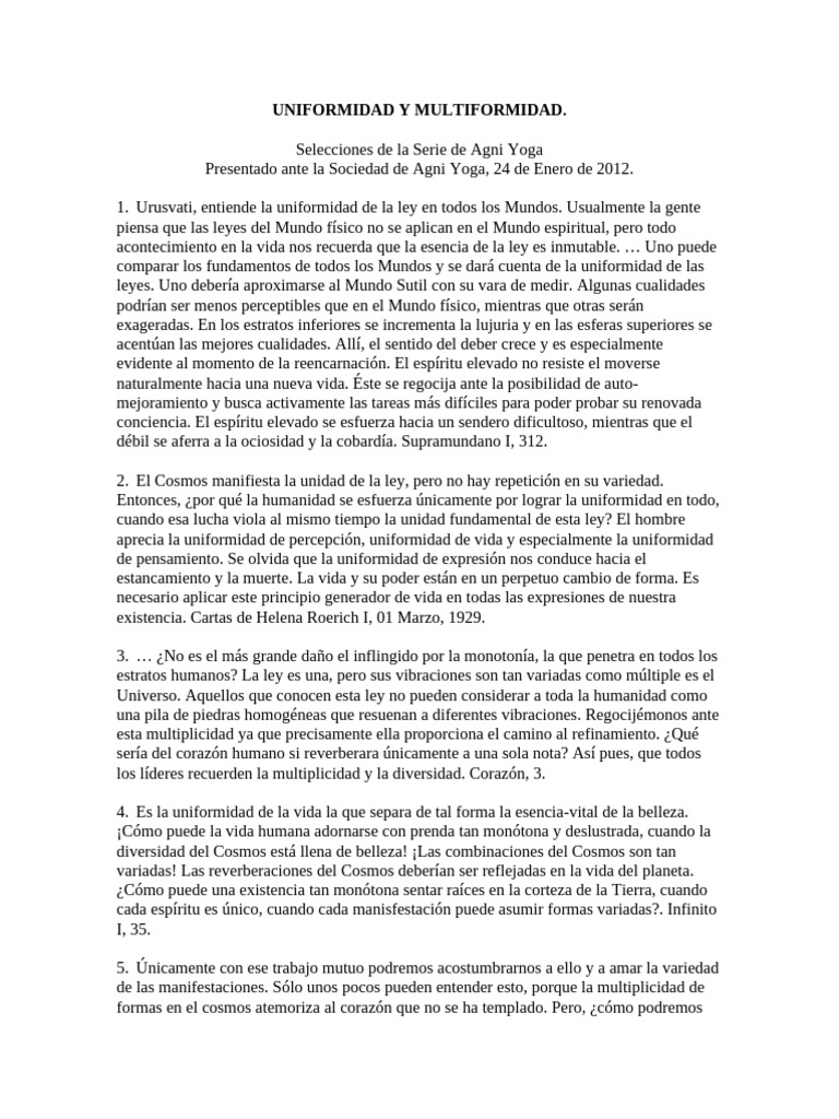 Uniformidad y La Variedad de Formas | PDF