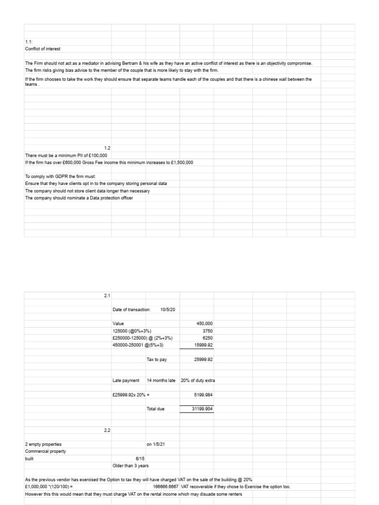 Steven Briggs - Tax Mock 2 | PDF | Taxes | Value Added Tax