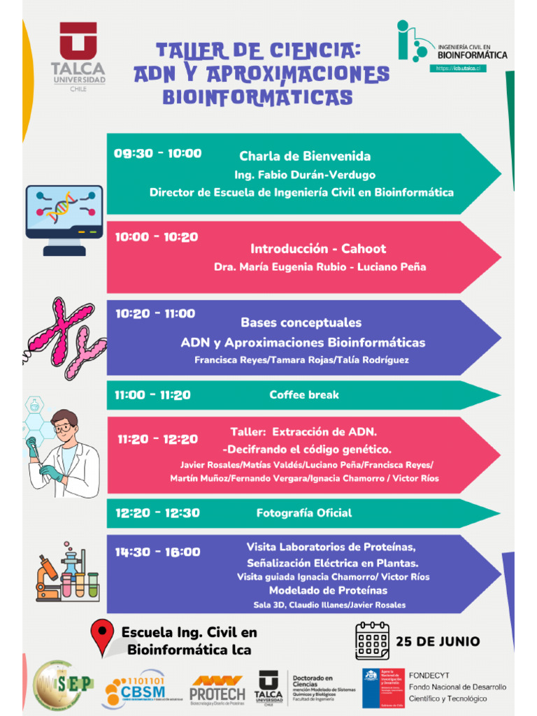 Programa Taller ADN - PNG | PDF