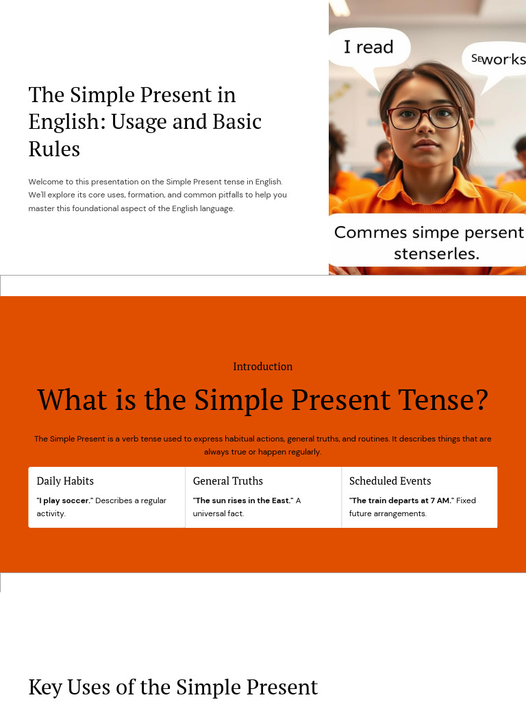 Mastering the Simple Present Tense | PDF | English Language | Verb