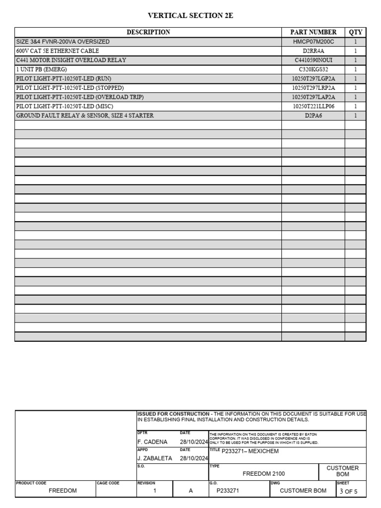 Freedom Mexichem AsBuilt Octubre 2024 | PDF | Electrical Engineering ...