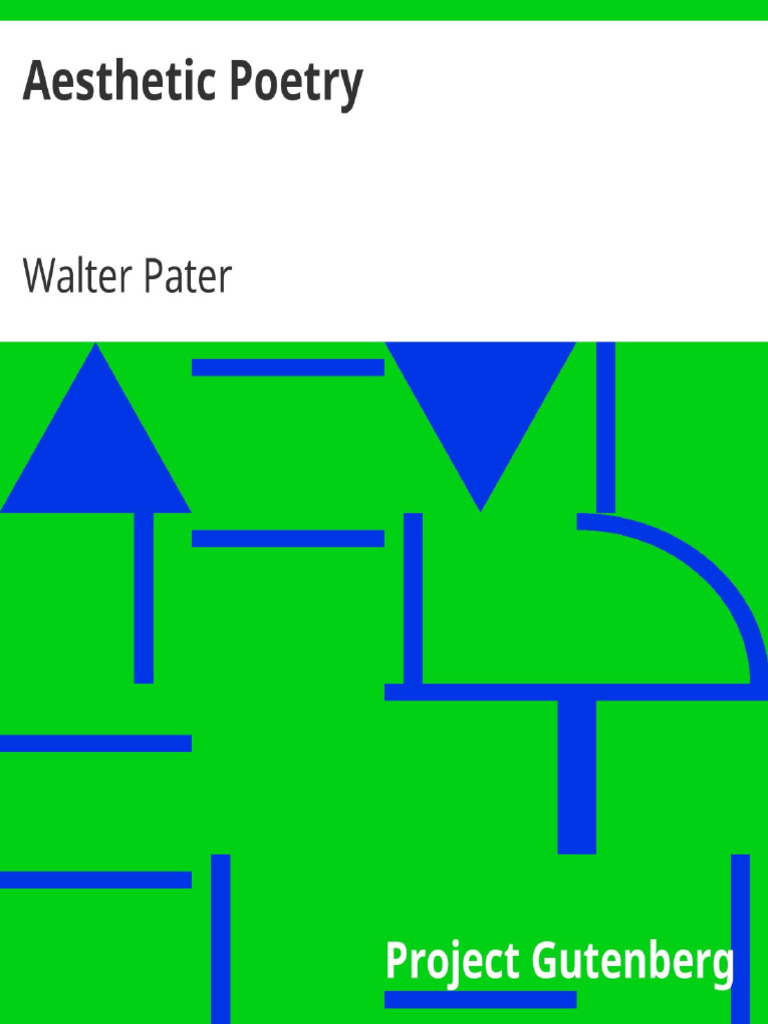 Aesthetic Poetry by Walter Pater | PDF | Public Domain | Project Gutenberg