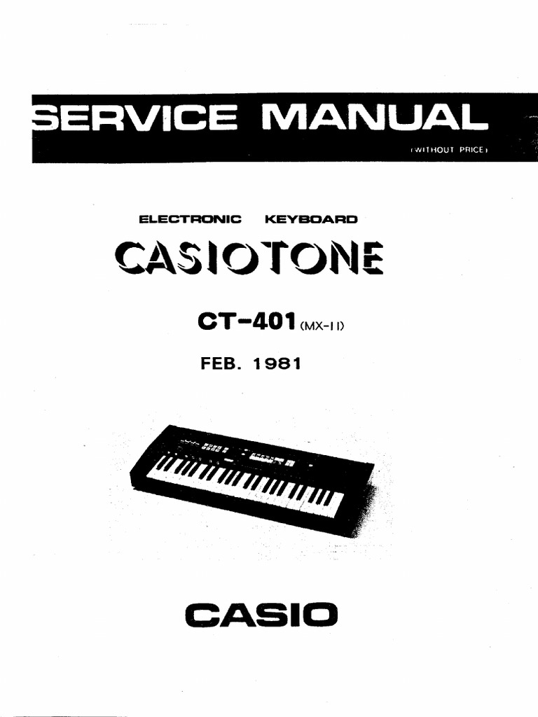 Casio CT 401 | PDF