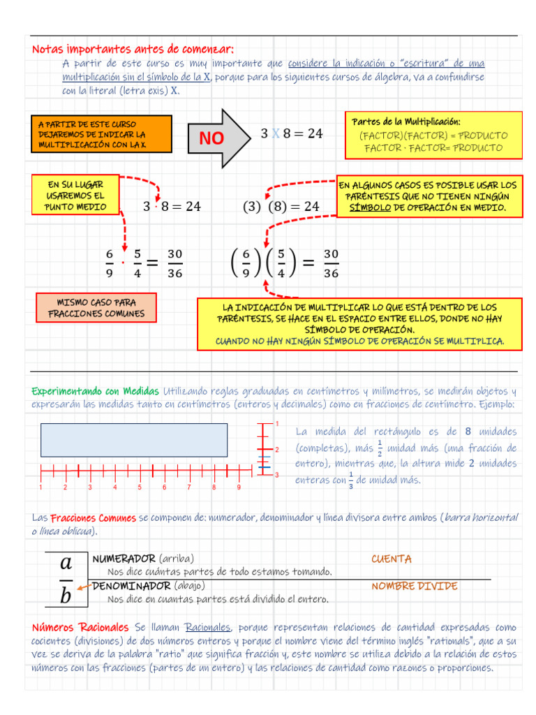 Fraccion Comun Conv | PDF | Multiplicación | Decimal