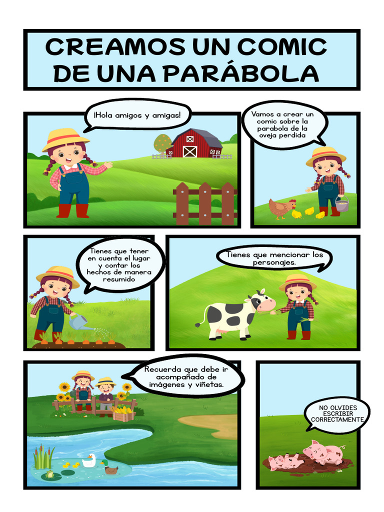 Comic de La Parabola Oveja Perdida | PDF