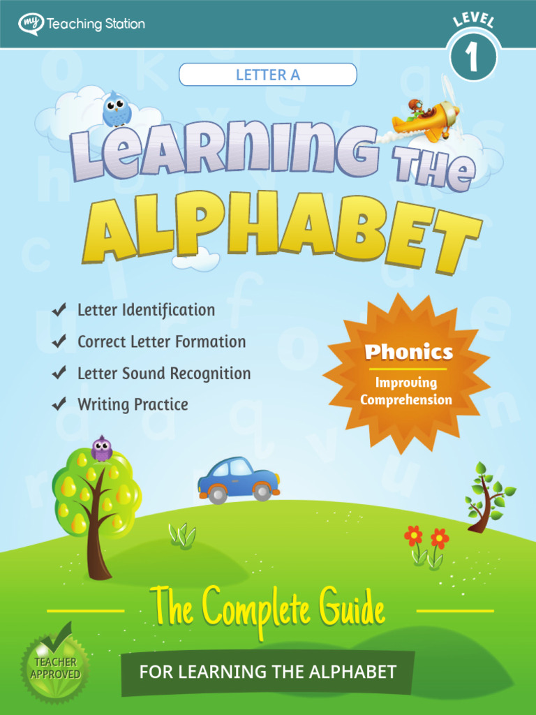 MTS a Learning the Alphabet Level1 Letter a Workbook Color | PDF ...