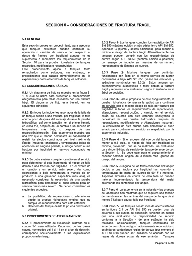Consideraciones para Fractura Frágil en Tanques | PDF | Tanques | Fractura