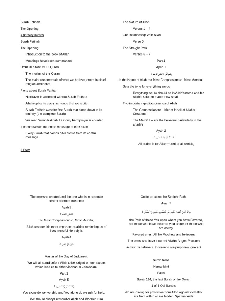 Understanding Surah Fatihah and Its Significance | PDF | Muhammad | Quran