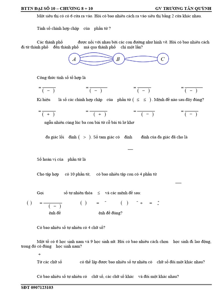 BTTN Quy Tac Dem - Hoan Vi Chinh Hop | PDF