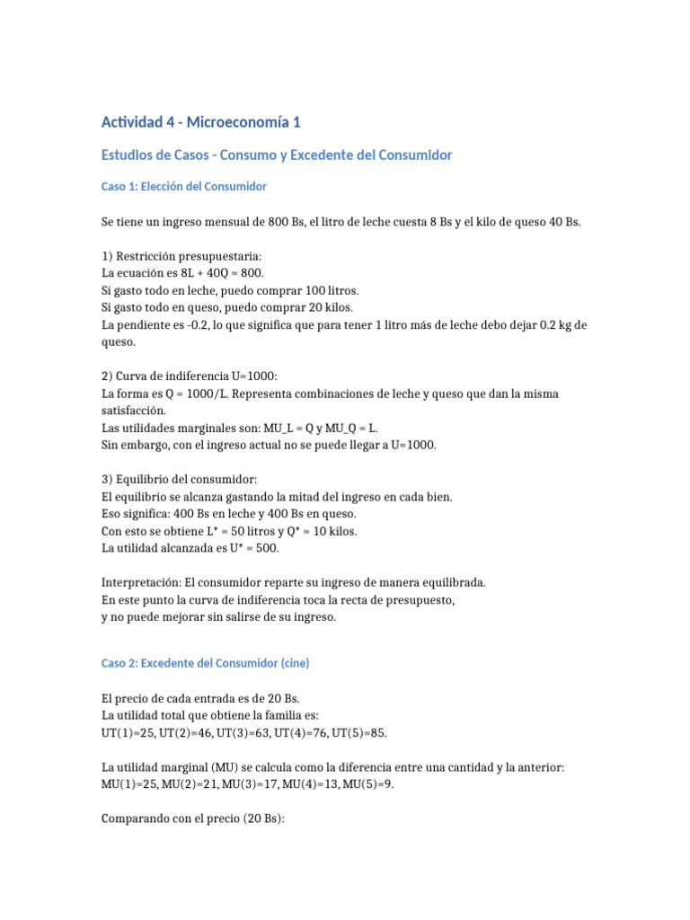 Actividad4 Microeconomia Casos UPDS Leidy MANUAL | PDF