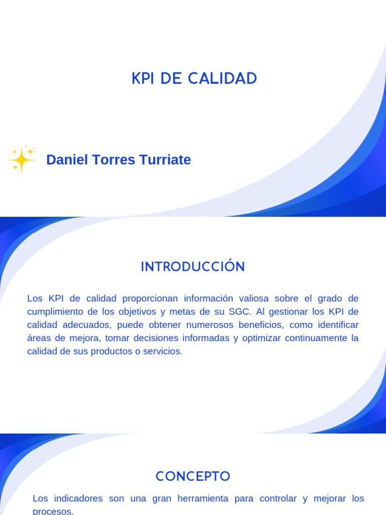 KPI de Calidad: Mejora Continua y SMART | PDF