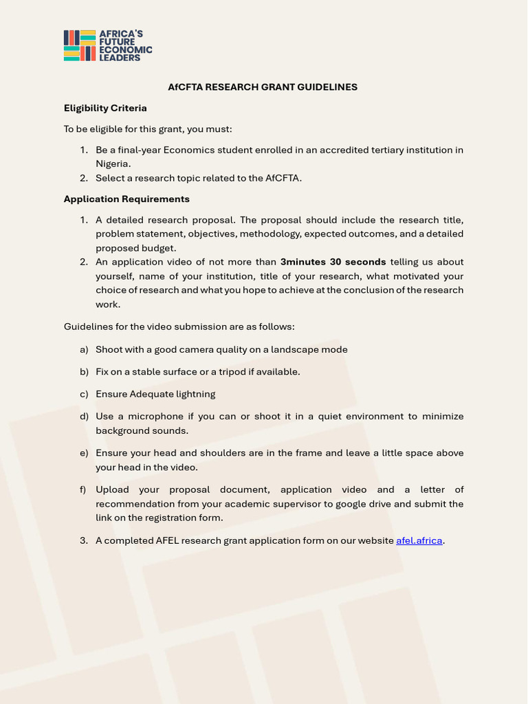 Research Grant Guidelines 2 | PDF