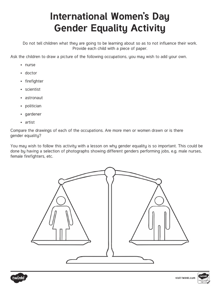 t2 T 10000435 Uks2 International Womens Day Gender Equality Activity ...