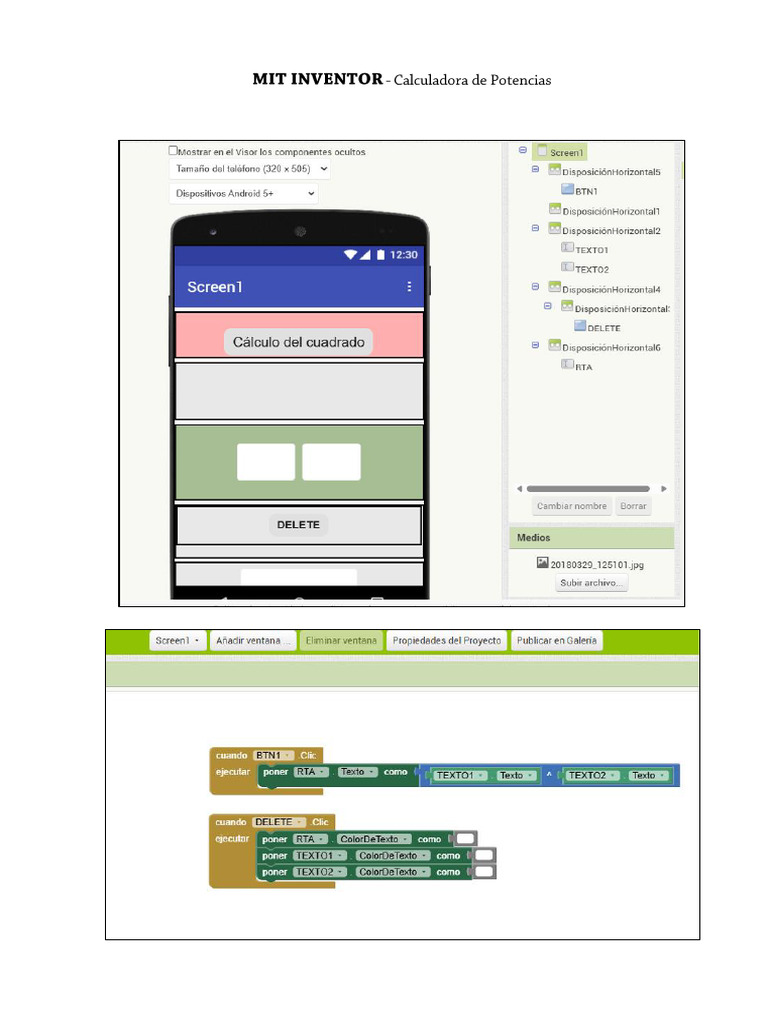 MIT INVENTOR - Calculadora de Potencia | PDF