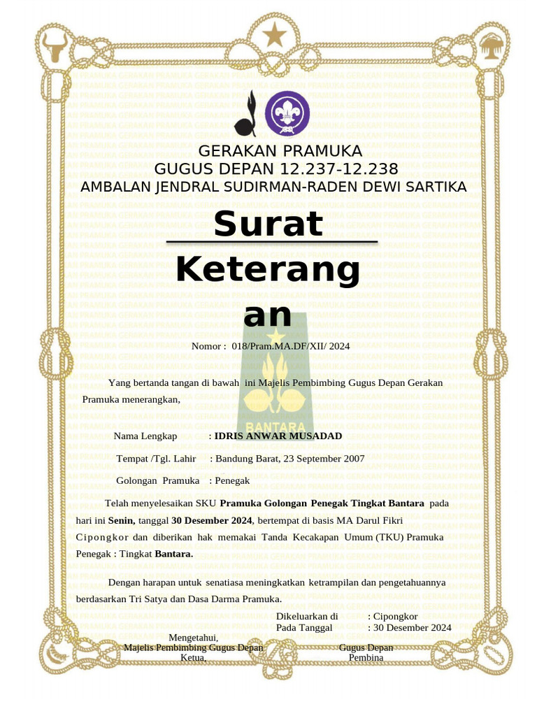 Penerapan Tri Satya dan Dasa Darma Pramuka | PDF