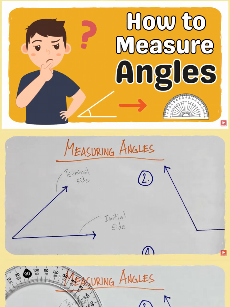 4 Measure Angles Using Protractor Grade 7 2025-2026 | PDF