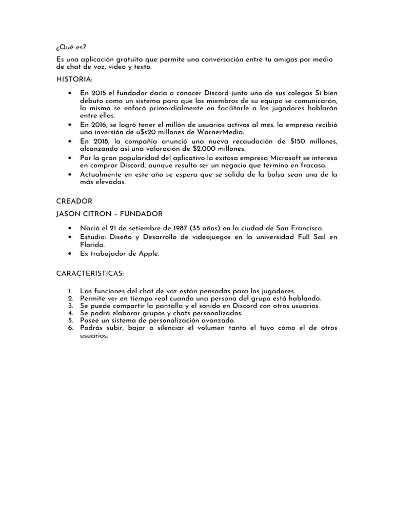 Historia y origen de Discord | PDF