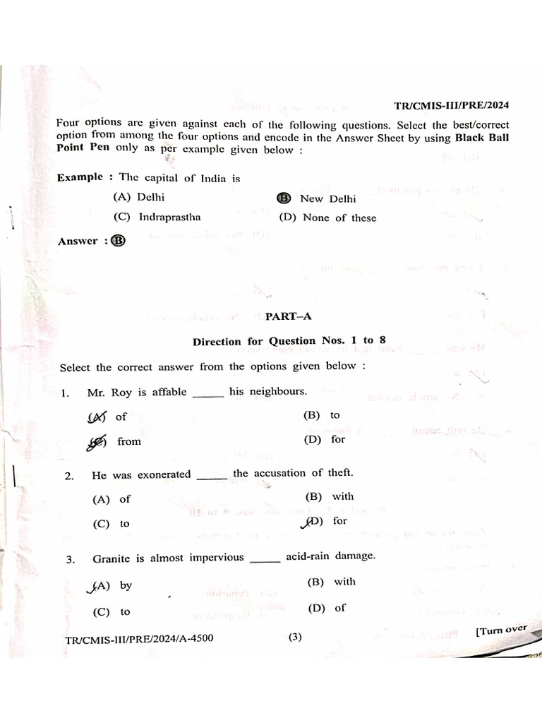 TPSC Questions | PDF