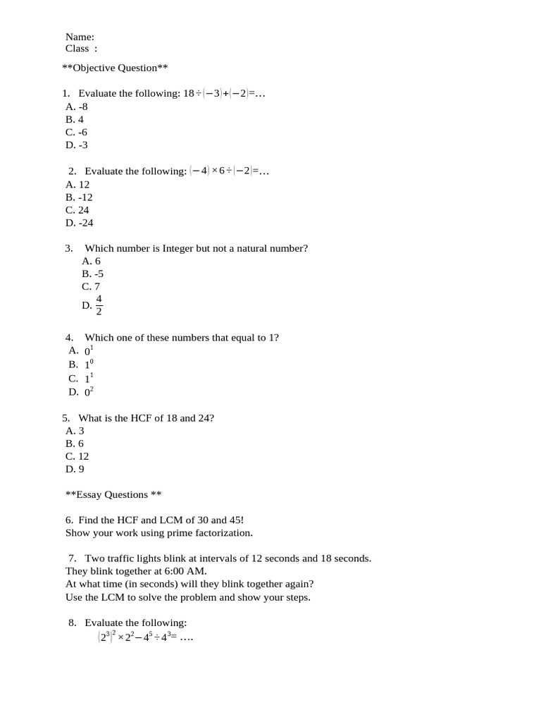 Objective Question | PDF